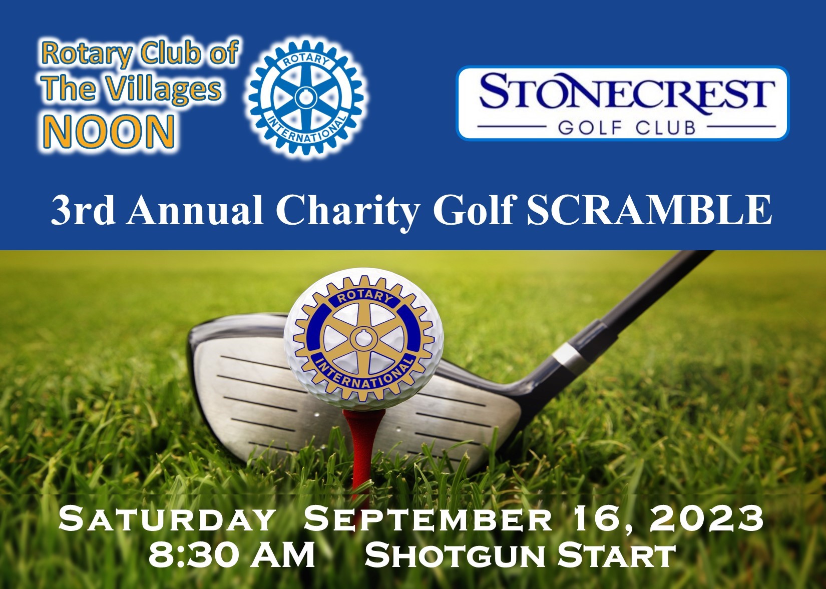 Charity Golf Tournament - Rotary Club of the Villages Noon